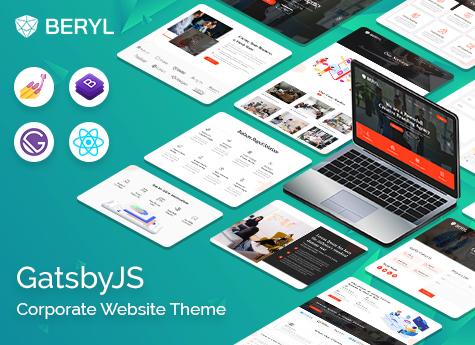 Beryl - Agency/Corporate Gatsbyjs Theme | Reactrepo